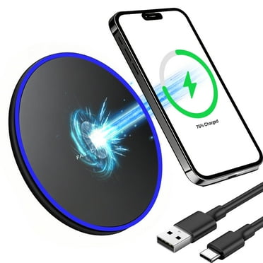 Samsung EP-P2400 Wireless Charger Pad, 15W Fast Charge, Compact Design, Dark Gray - Walmart.com