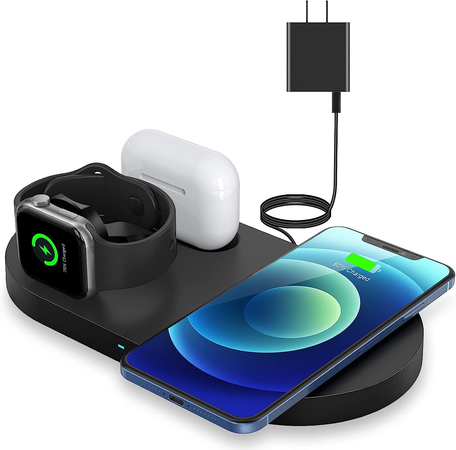 SAMSUNG Fast Wireless Charging Pad, Black - EP-P1300TBEWMT - Walmart.com