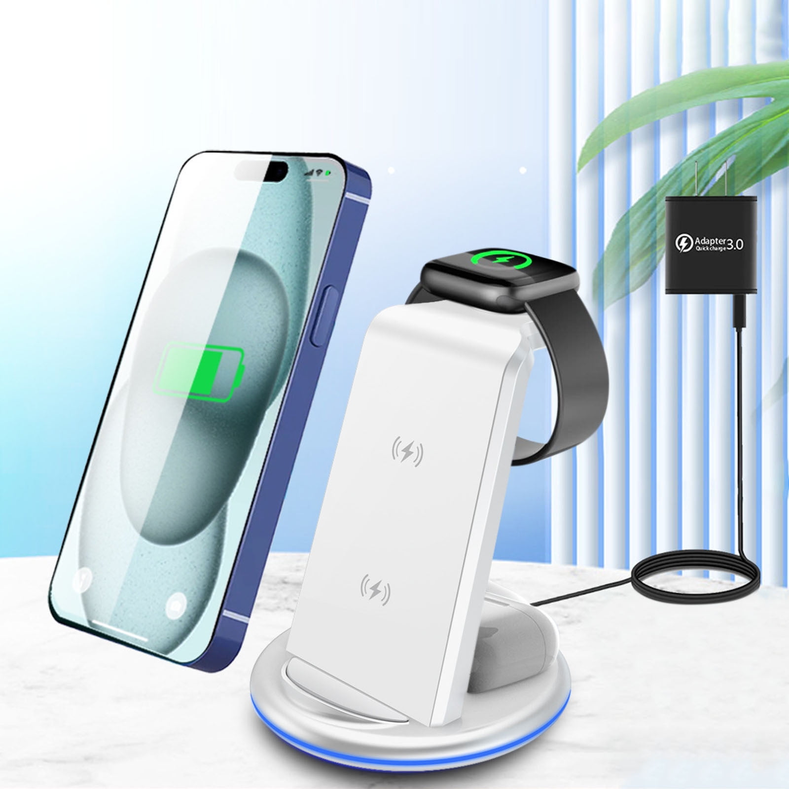 Wireless Charger, 3 in 1 Charging Wireless Charger Multi-functional ...
