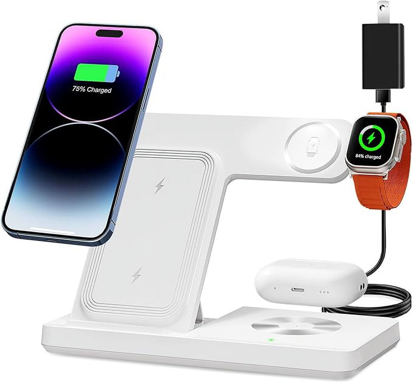 Wireless Charger, 3 in 1 Charging Station for Multi Devices, Charging ...