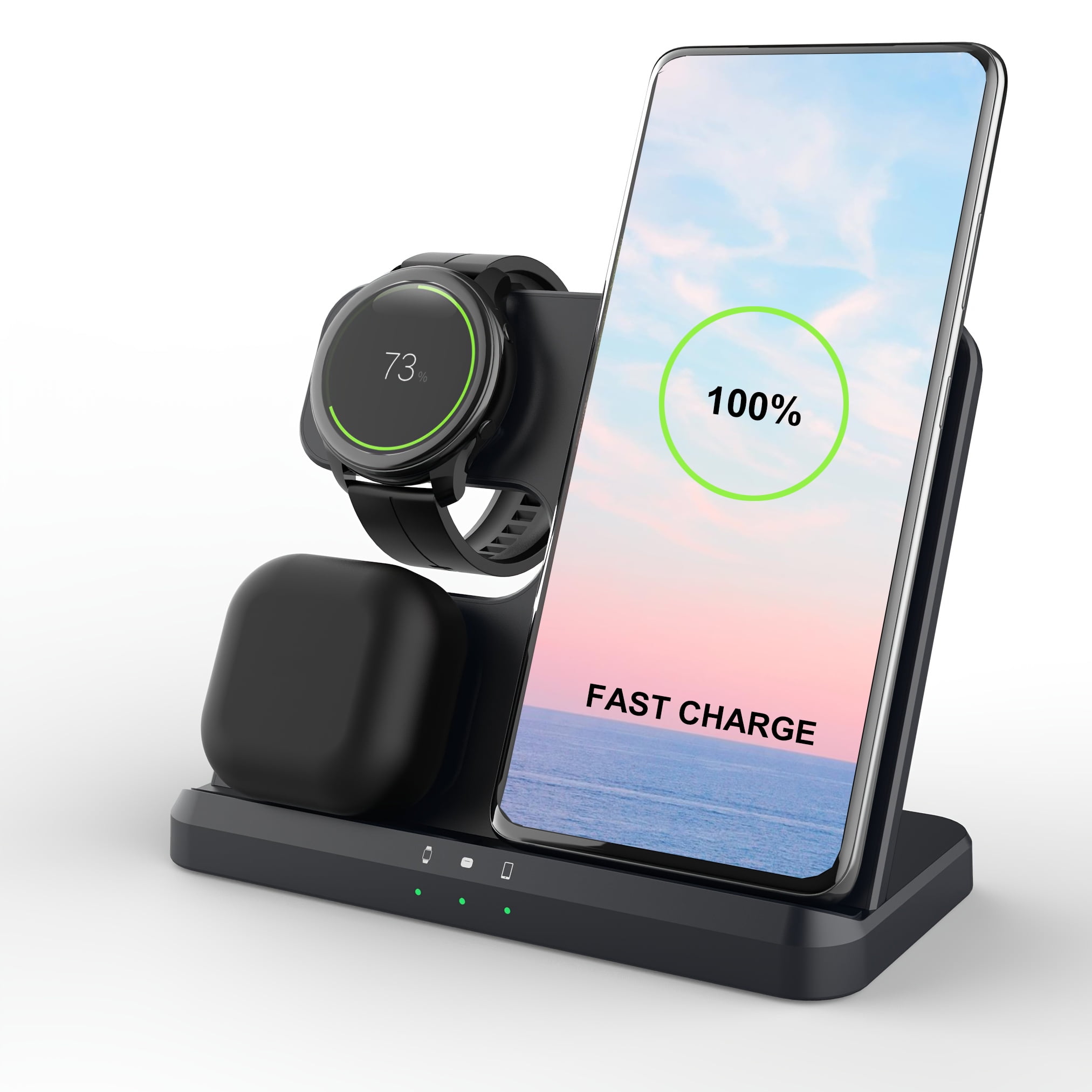 Wireless Charger, 3 In 1 Charging Station For Samsung S23 Ultra/ S22 ...