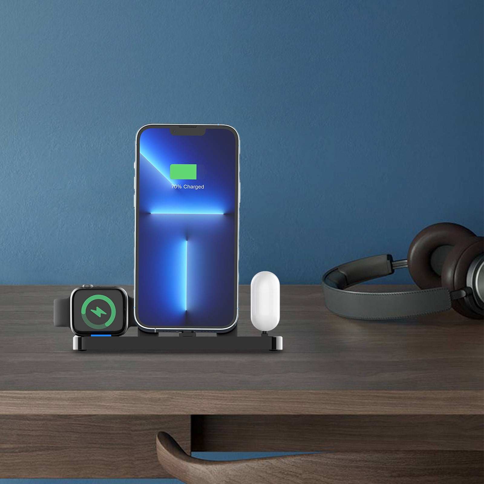 Clearance Under $5 Wireless Charger, 3 In 1 Wireless Charging Station ...