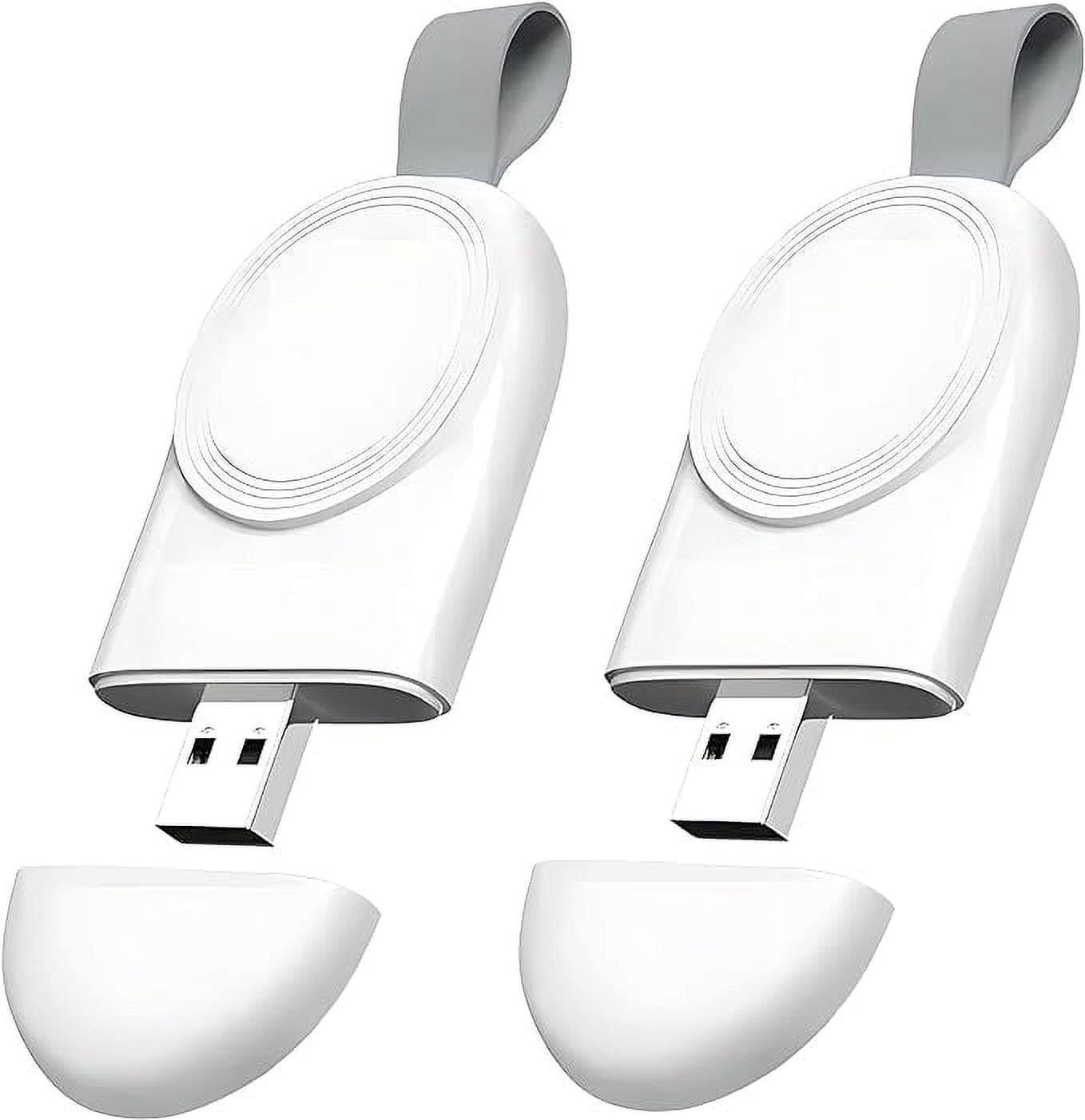 Wireless Charger for Apple Watch (2 Pack), USB Portable Magnetic Fast ...