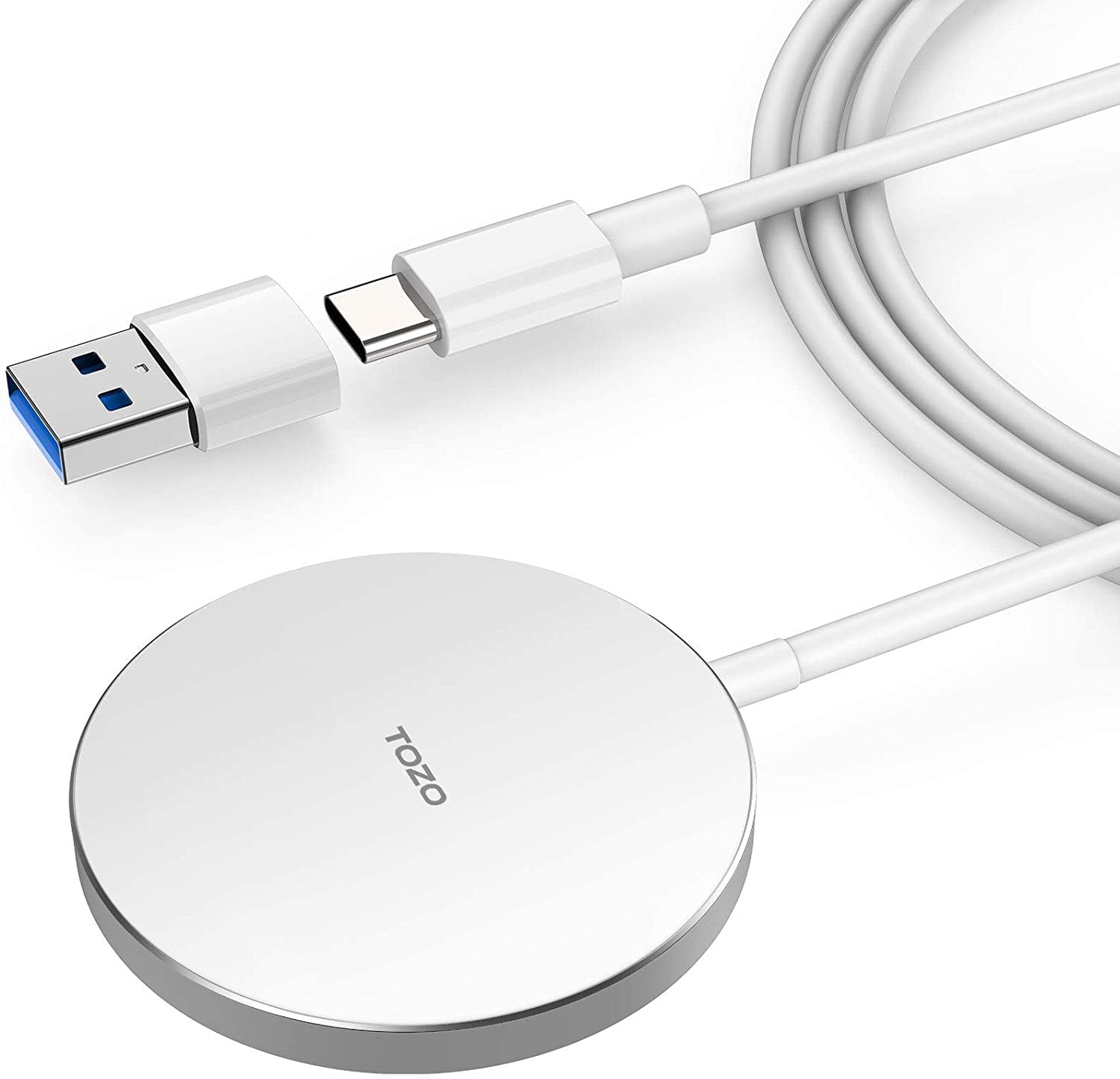 TOZO 2025 Upgraded W6 Wireless Magnetic Charger, 15W Max Fast Wireless ...