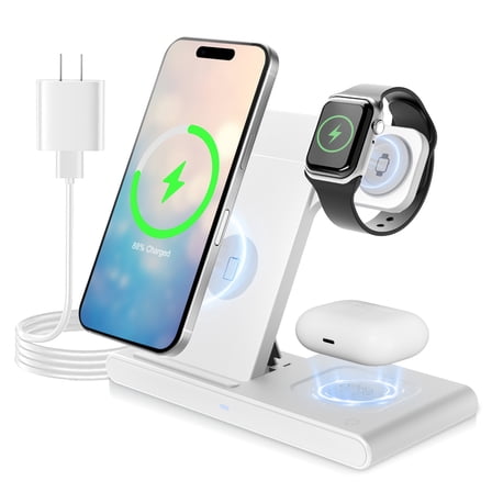Samsung Wireless Charger Trio EP-P6300 - Wireless charging pad + AC ...