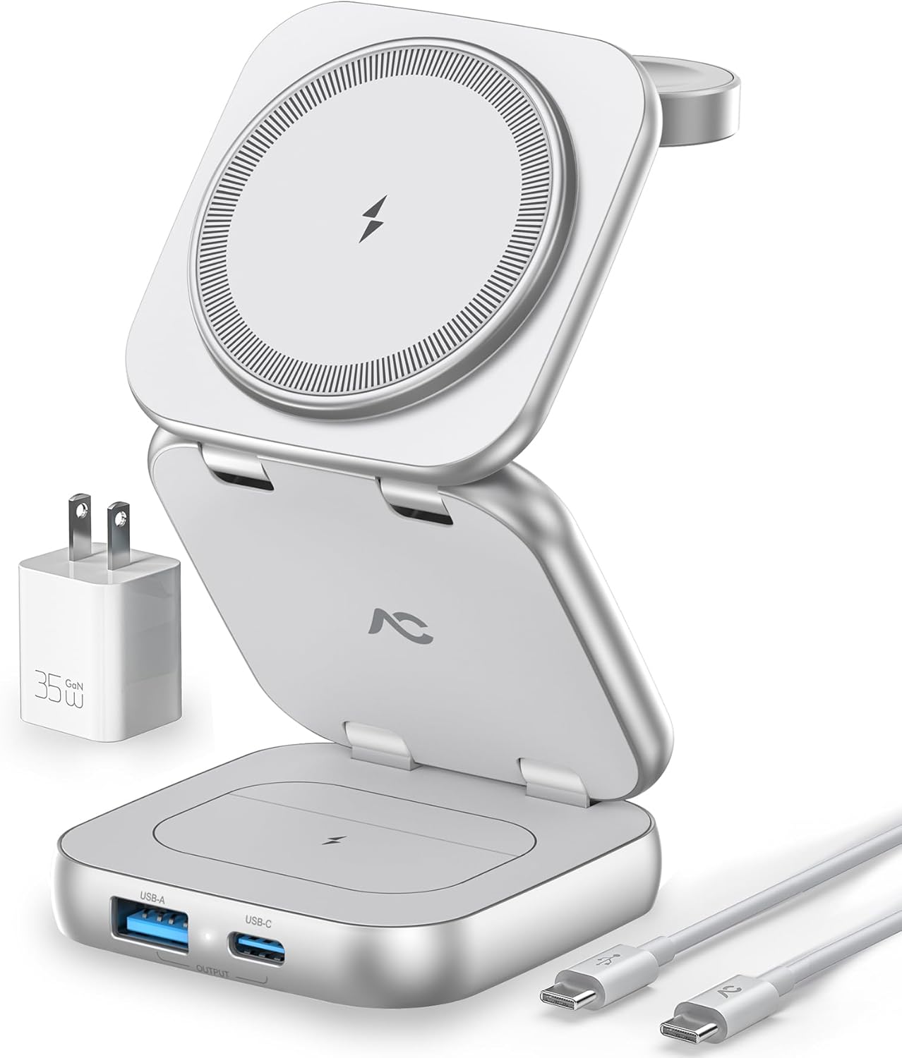 Wireless Charger for Magsafe, TJOUL 5-in-1 Evolved Charging Stand, 15W ...