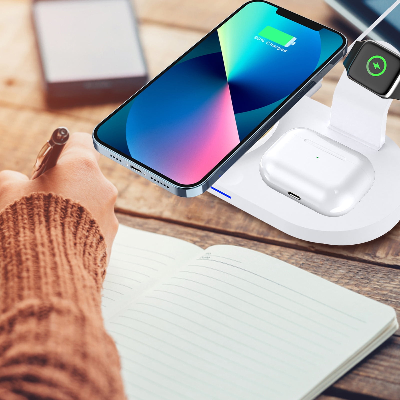 Savings Wireless Charger, Multi Functional Four In One Wireless Smart ...