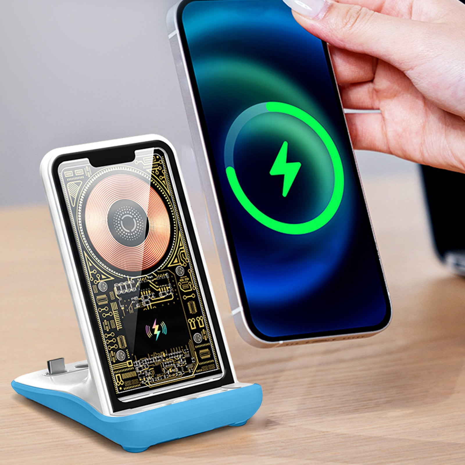Wireless Charger (Pad), 15W Wireless Charger 100W Magnetic Suction Fast ...