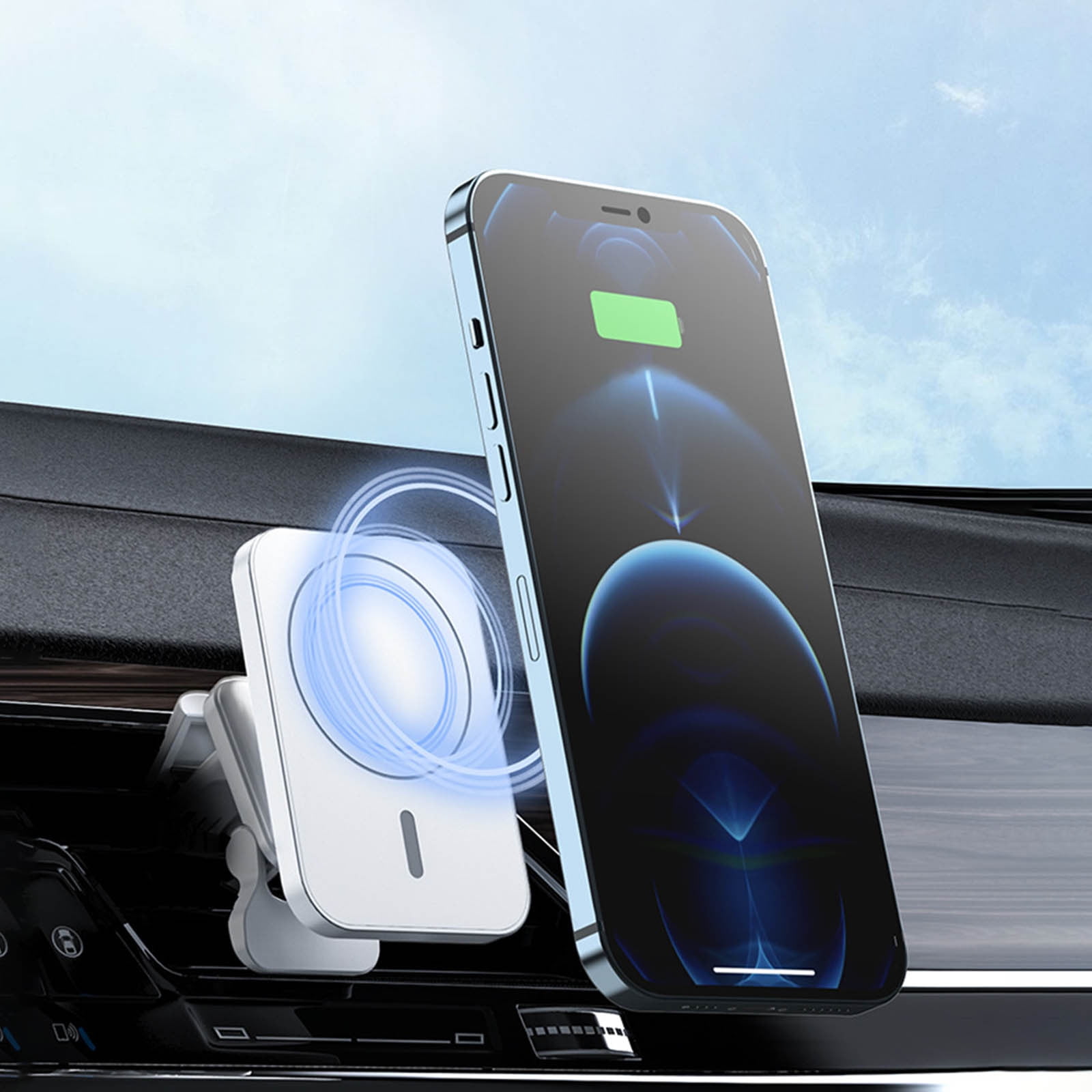 Wireless Charger (Pad), Car Magnetic Wireless Charger 15W Charger ...
