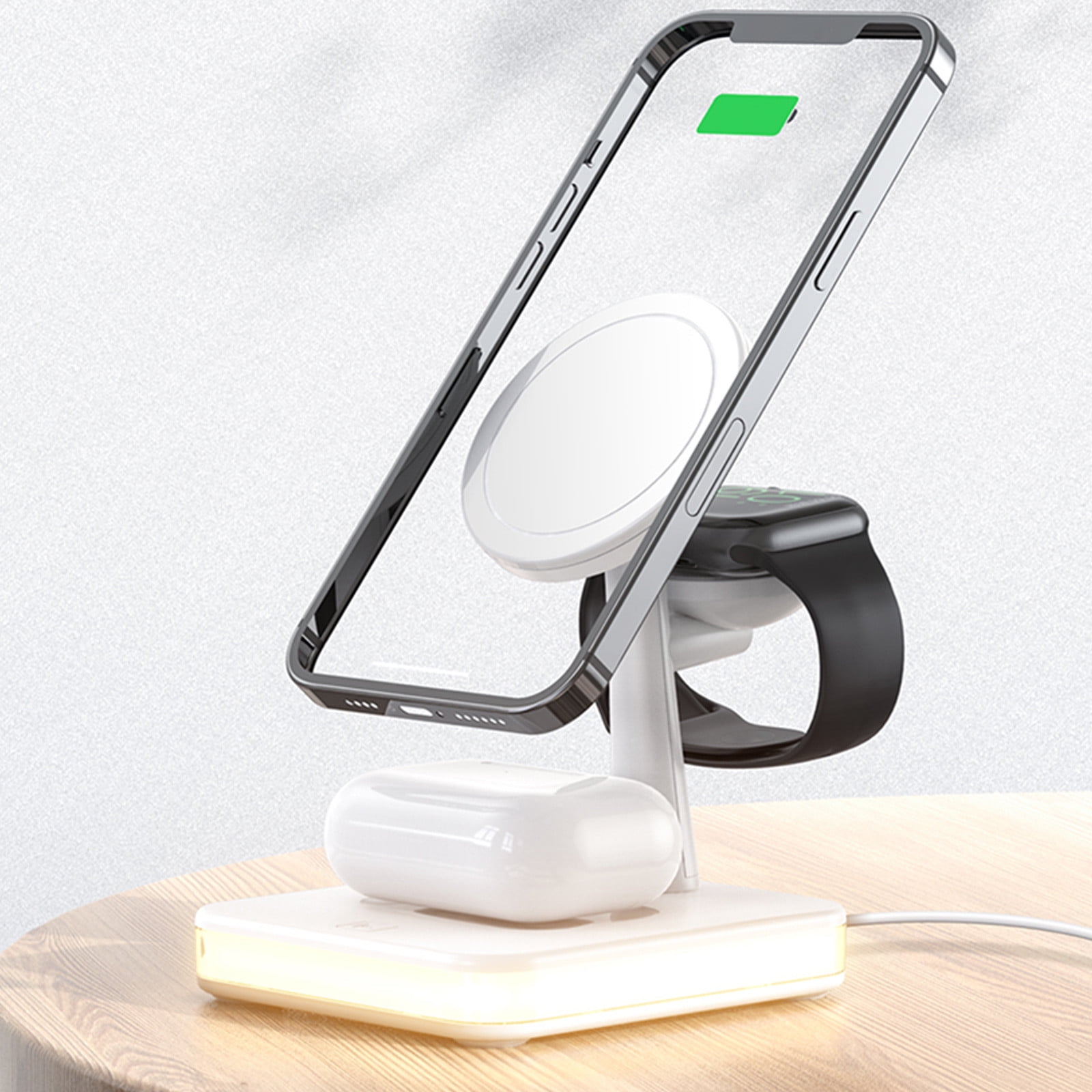 Wireless Charger Stand, Wireless Charging Station 3 in 1 Charging ...