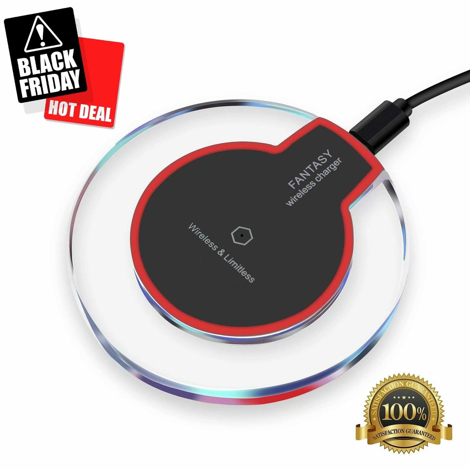 Wireless-Charger-Universal Wireless Charger Qi Charging Pad - Walmart.com