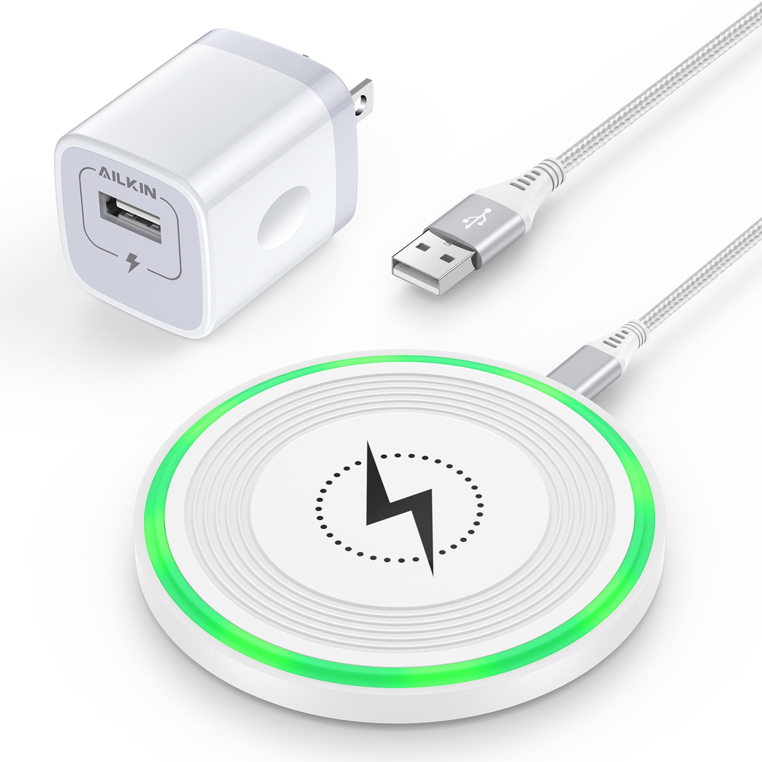 Magnetic Wireless Charger for iPhone,AILKIN Qi Wireless Charger Stand ...