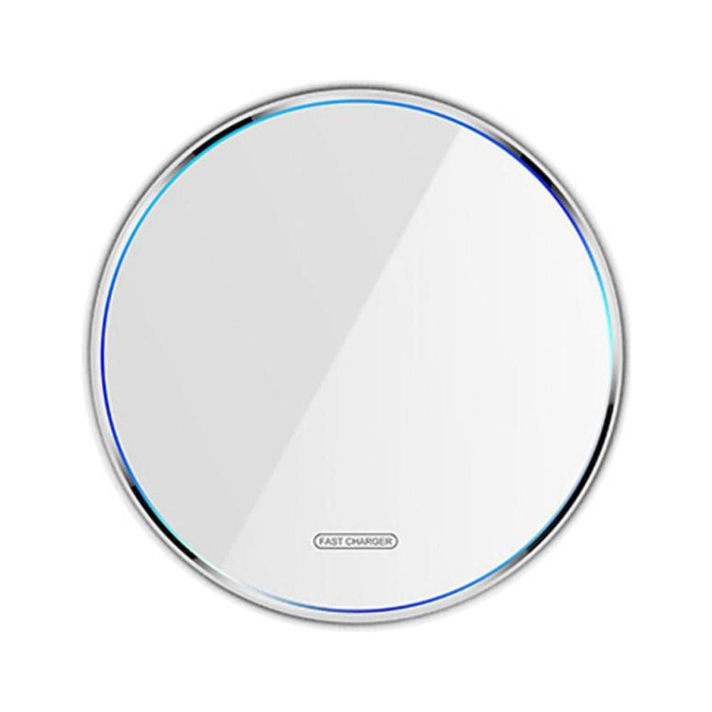Wireless Charger round Shape Slim Thin Anti-slip QI Charger Fast ...