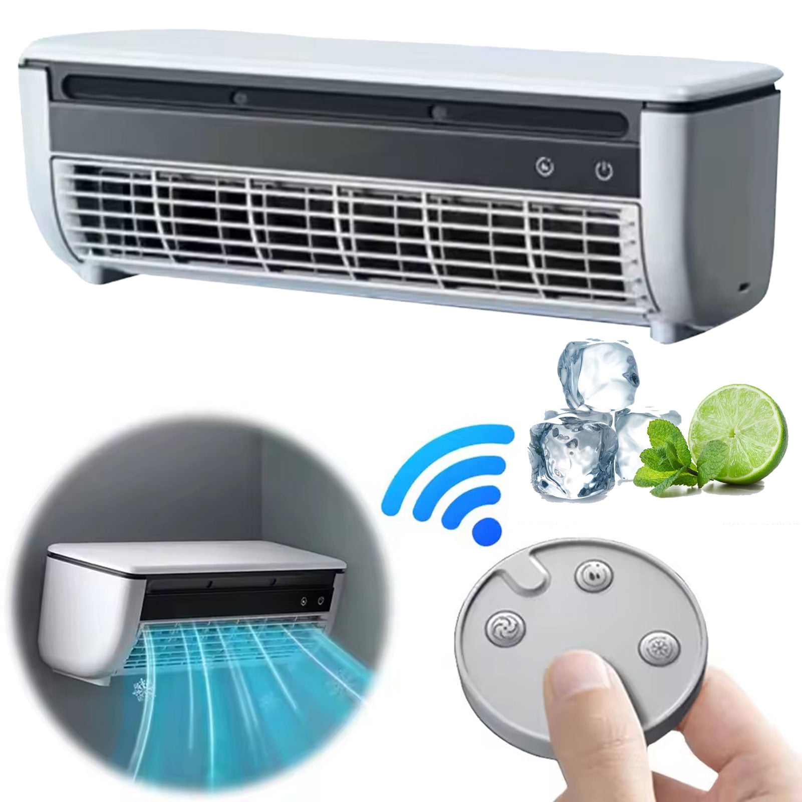 Wireless Charging Air Conditioner Fan, 2025 New Portable Cooling Air ...