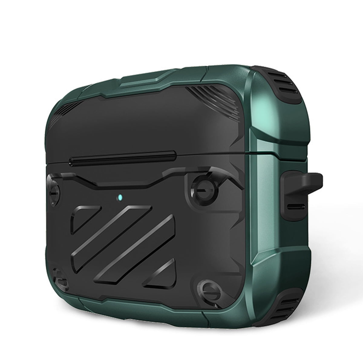 Wireless Charging Case for AirPods 3, LED Visible, Dark Green, Fits ...