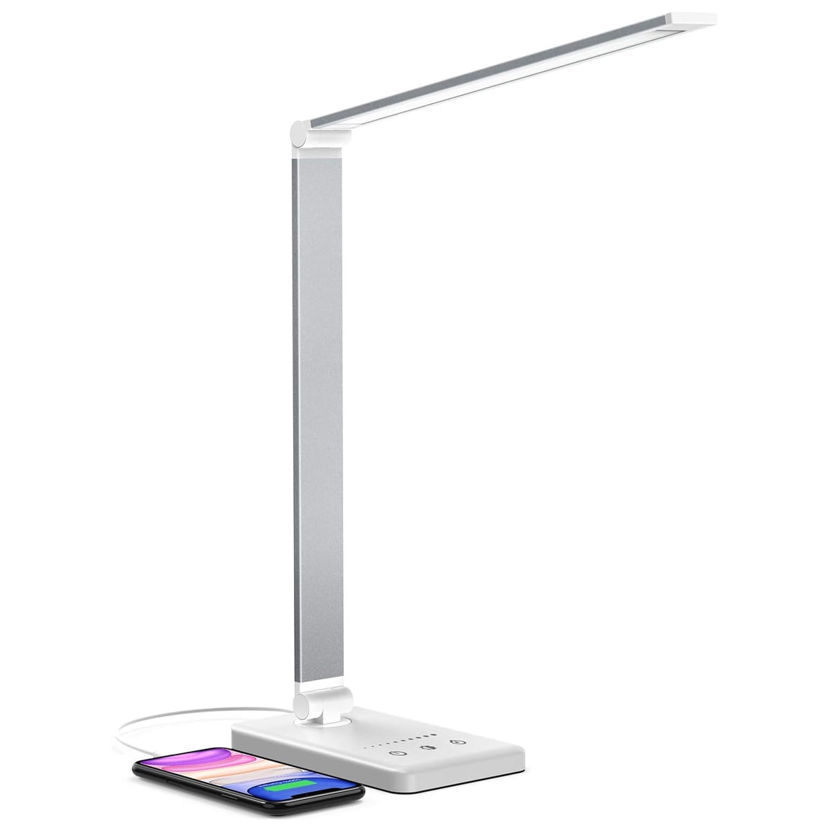 Wireless Charging Desk Lamp, LED Desk Lamp With USB Charging Port ...