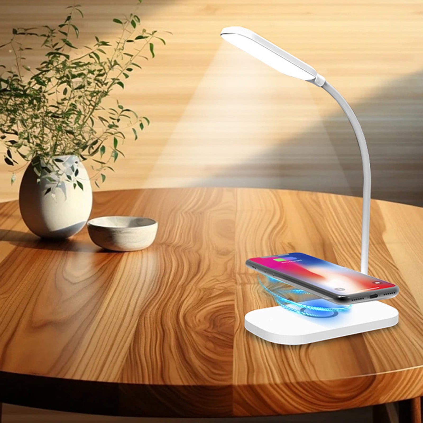 Wireless Charging Desk Lamp: LED Eye Protection Lamp for Student ...
