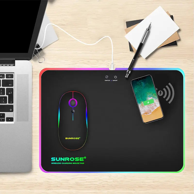 Wireless Charging Luminous Mouse Pad - Walmart.com