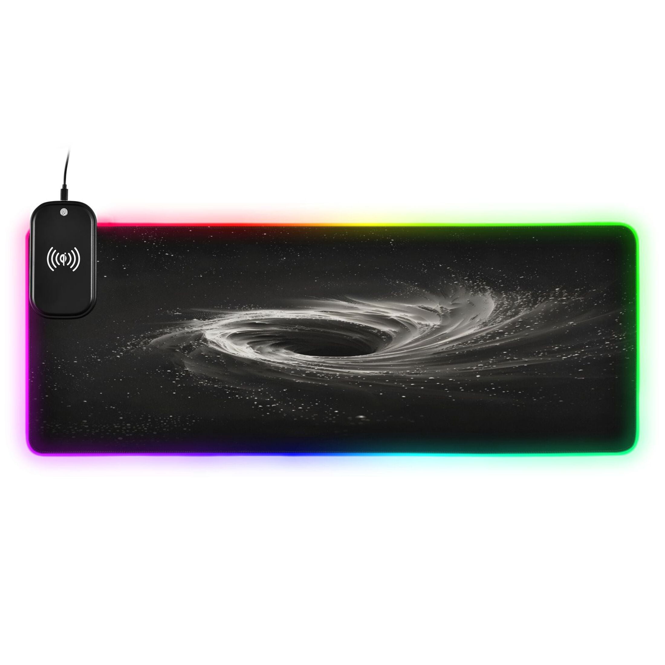 Wireless Charging Mouse Pad Large RGB Gaming Desk Mat 13 Light Modes ...