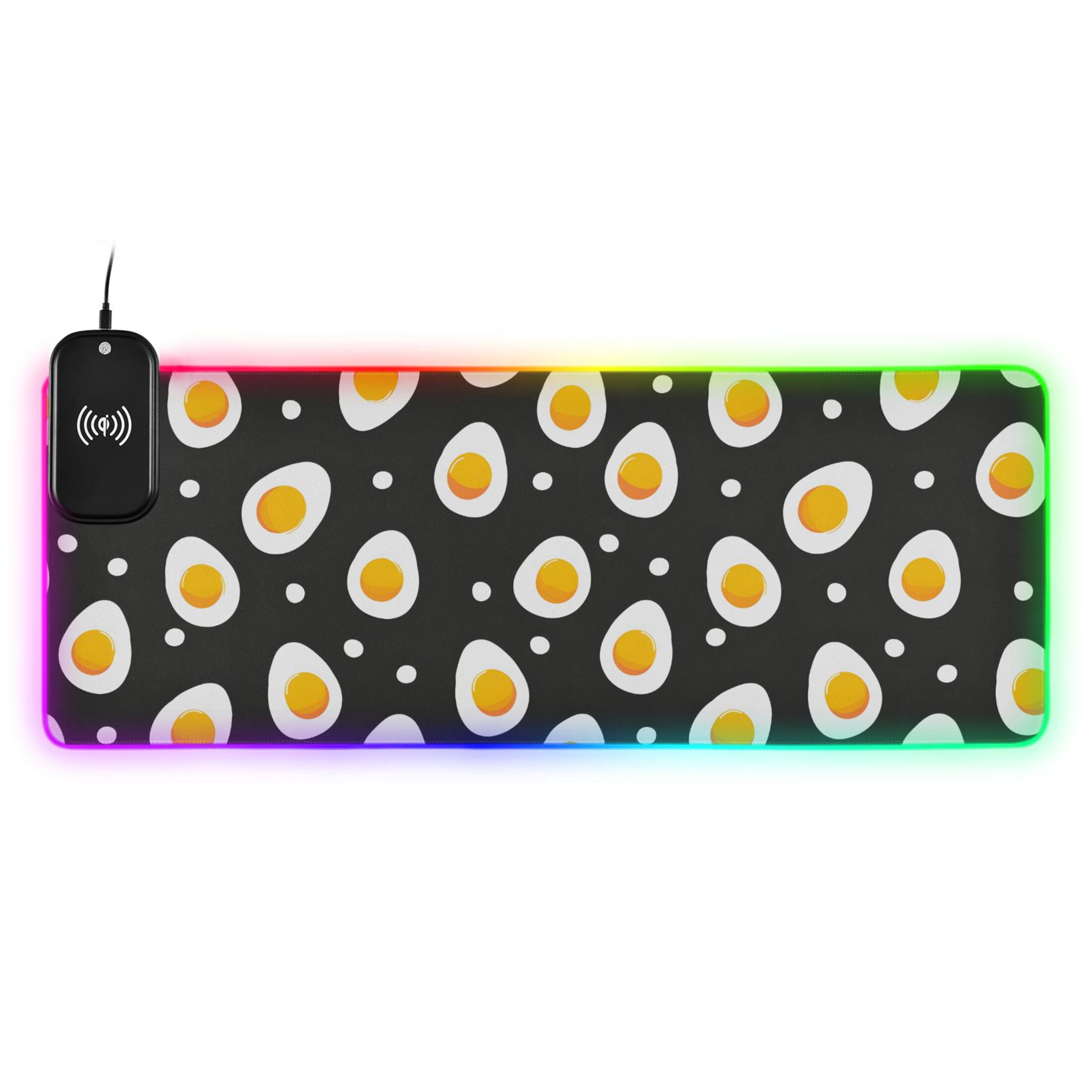 Wireless Charging Mouse Pad Large RGB Gaming Desk Mat 13 Light Modes ...