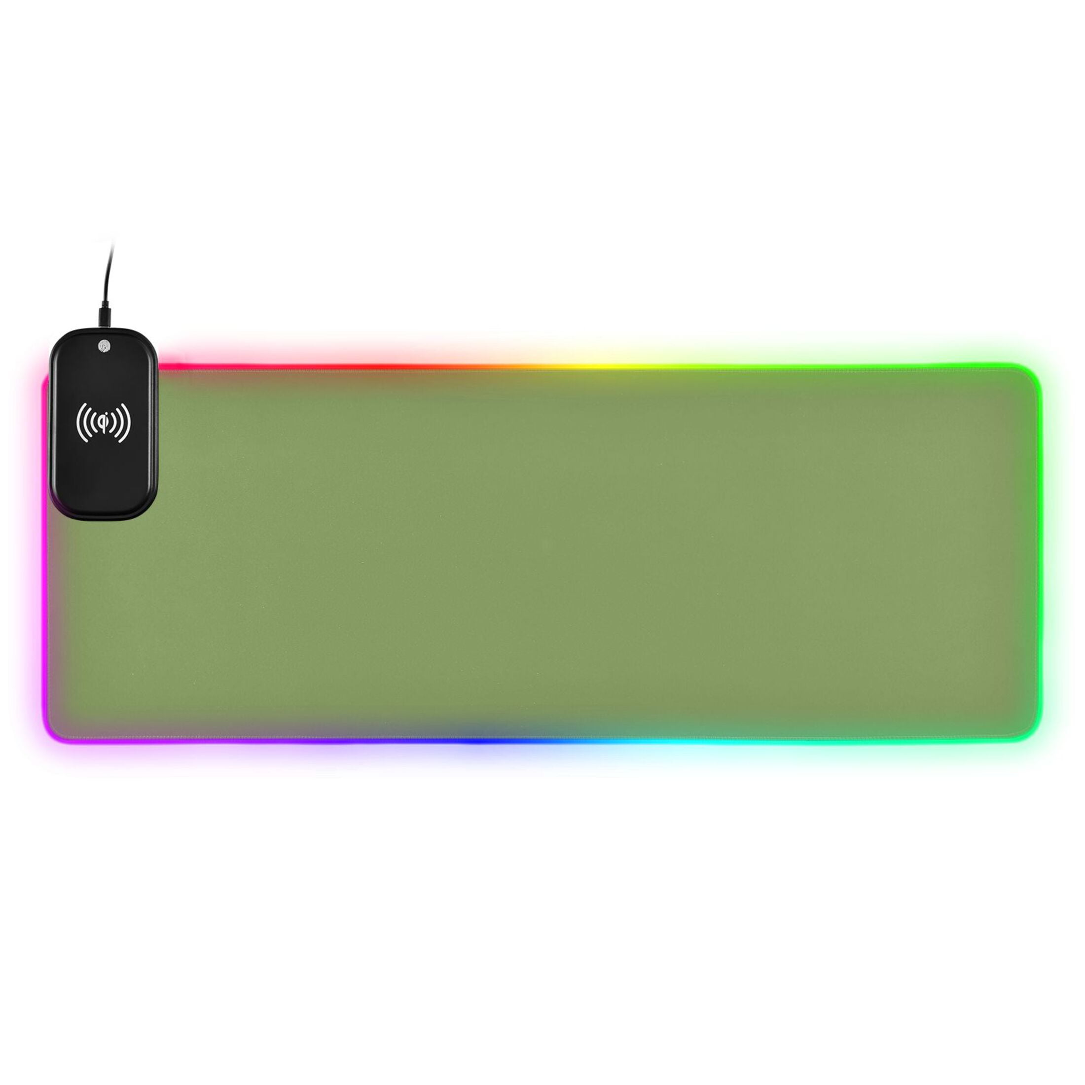 Wireless Charging Mouse Pad Large RGB Gaming Desk Mat 13 Light Modes ...