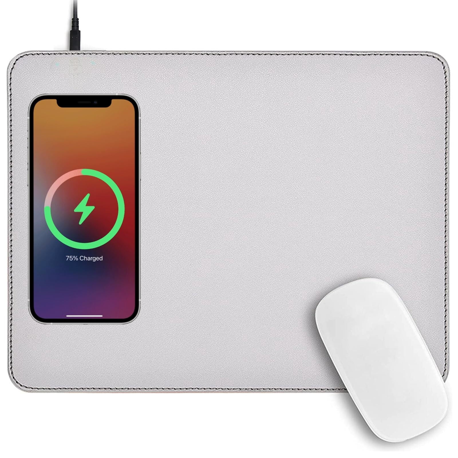 Wireless Charging Mouse Pad with QI Cell Phone Wireless Charging ...