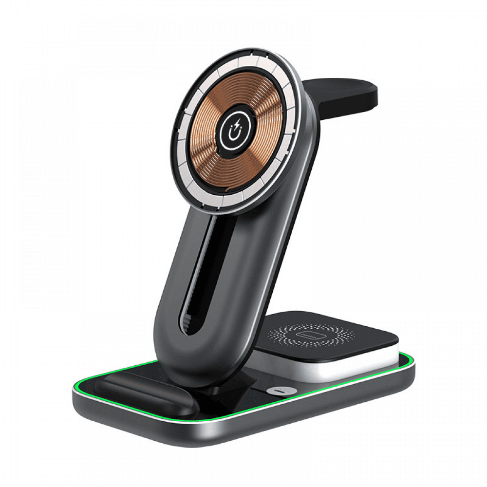Wireless Charging Multi-Purpose Phone Holder 4-in-1 Compatible With ...