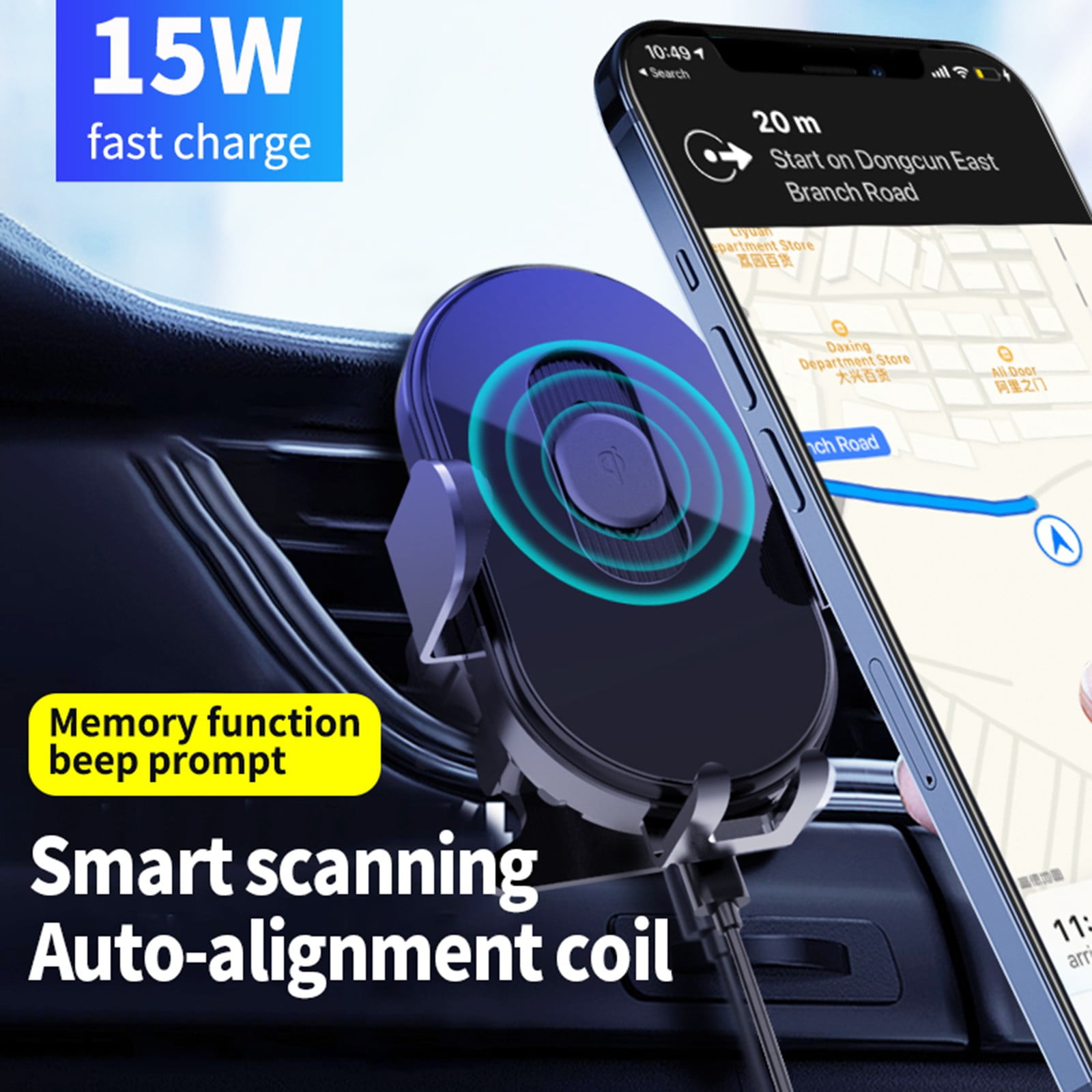 Wireless Charging Pad, Smart Scanning Auto-Alignment Coil Wireless ...