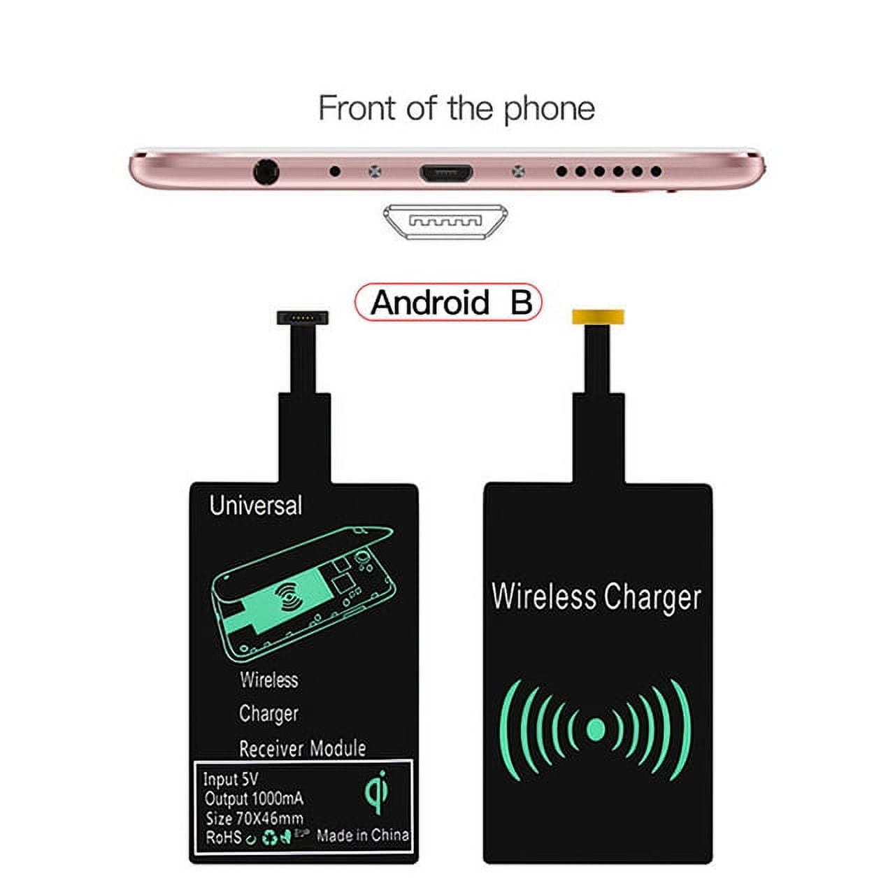 Wireless Charging Receiver Wireless Charging Adapter Type C Micro USB ...