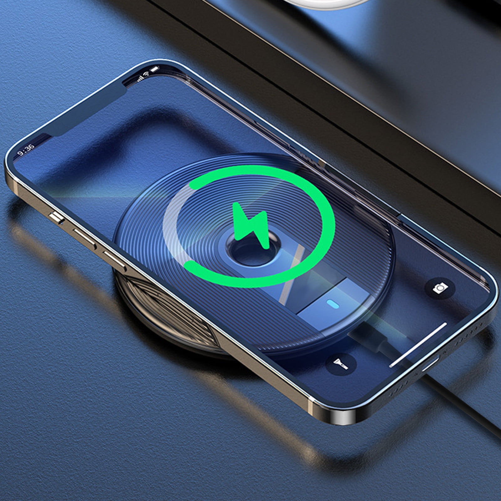 Wireless Charging Stand, Wireless Charger for Smartphones 15W Desktop ...