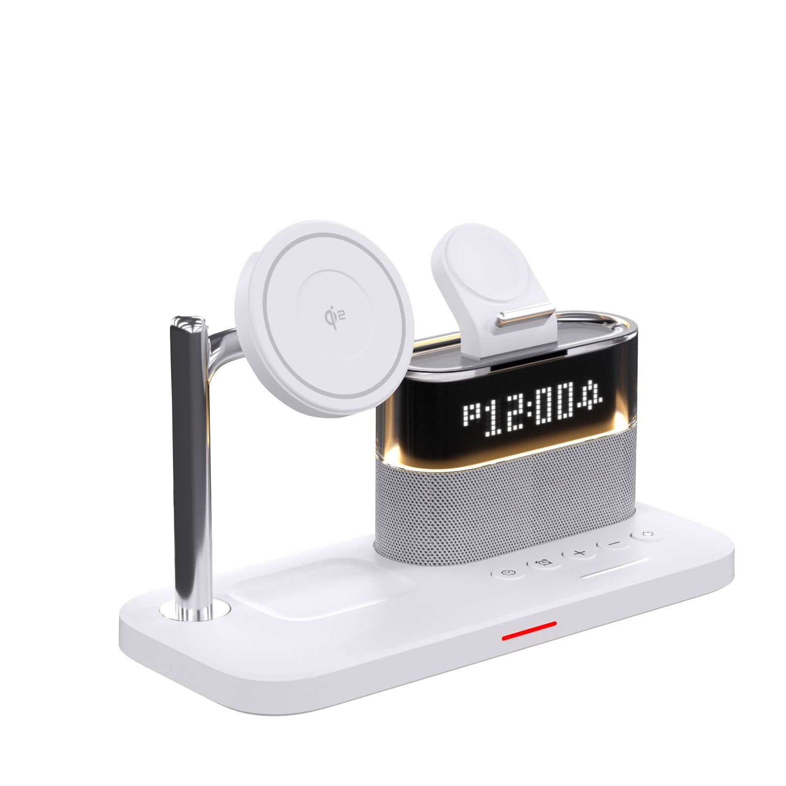 Wireless Charging Station with Digital Alarm Clock Charging Station for ...