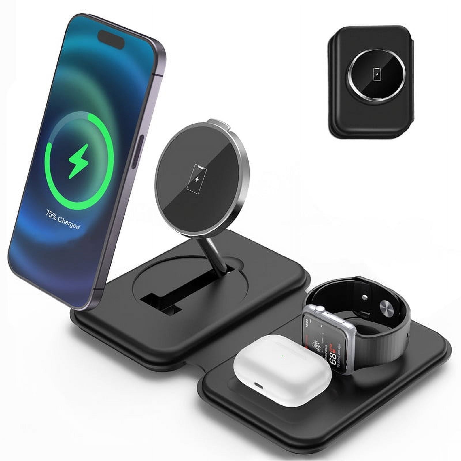 Apple 3 in 1 Fast Magnetic Charging Dock for iPhone 15/14/13, AirPods ...