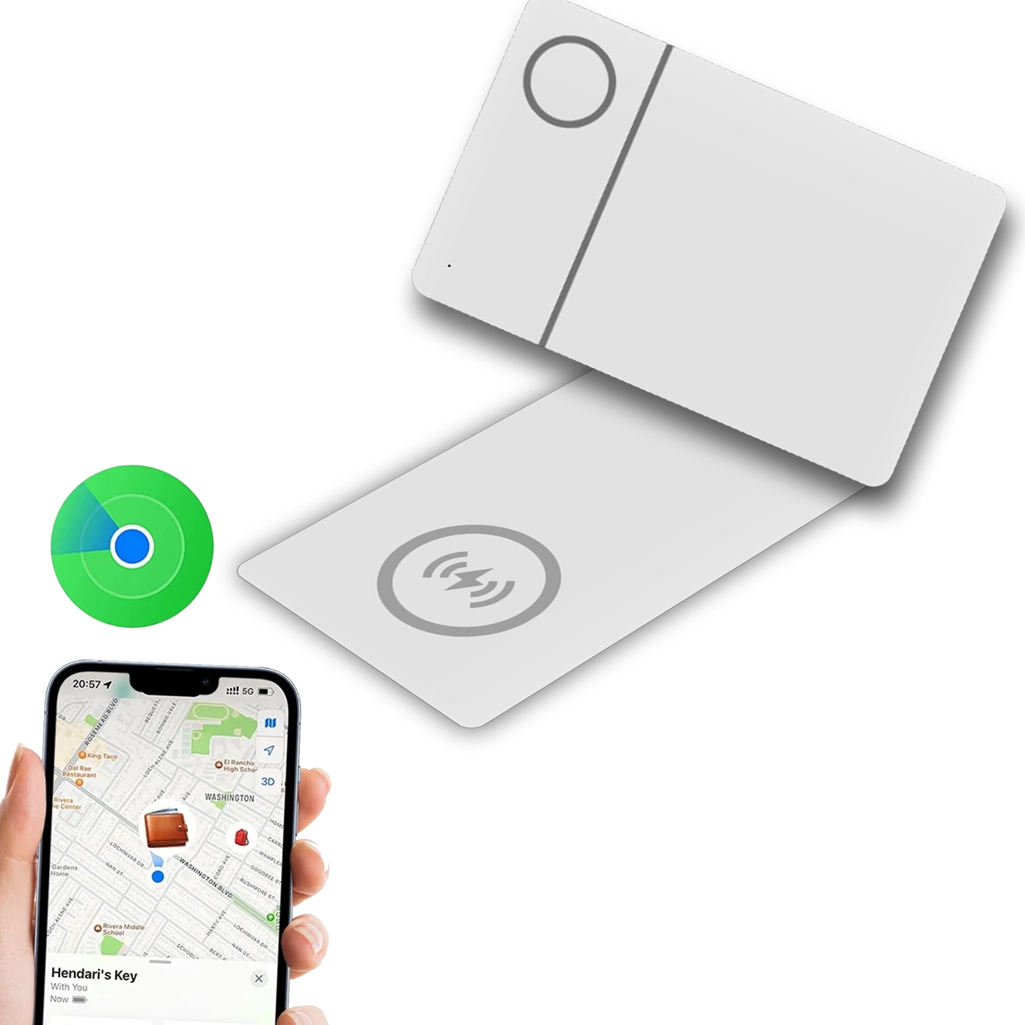 Wireless Charging Wallet Tracker Card,Smart Bluetooth Tracking with ...