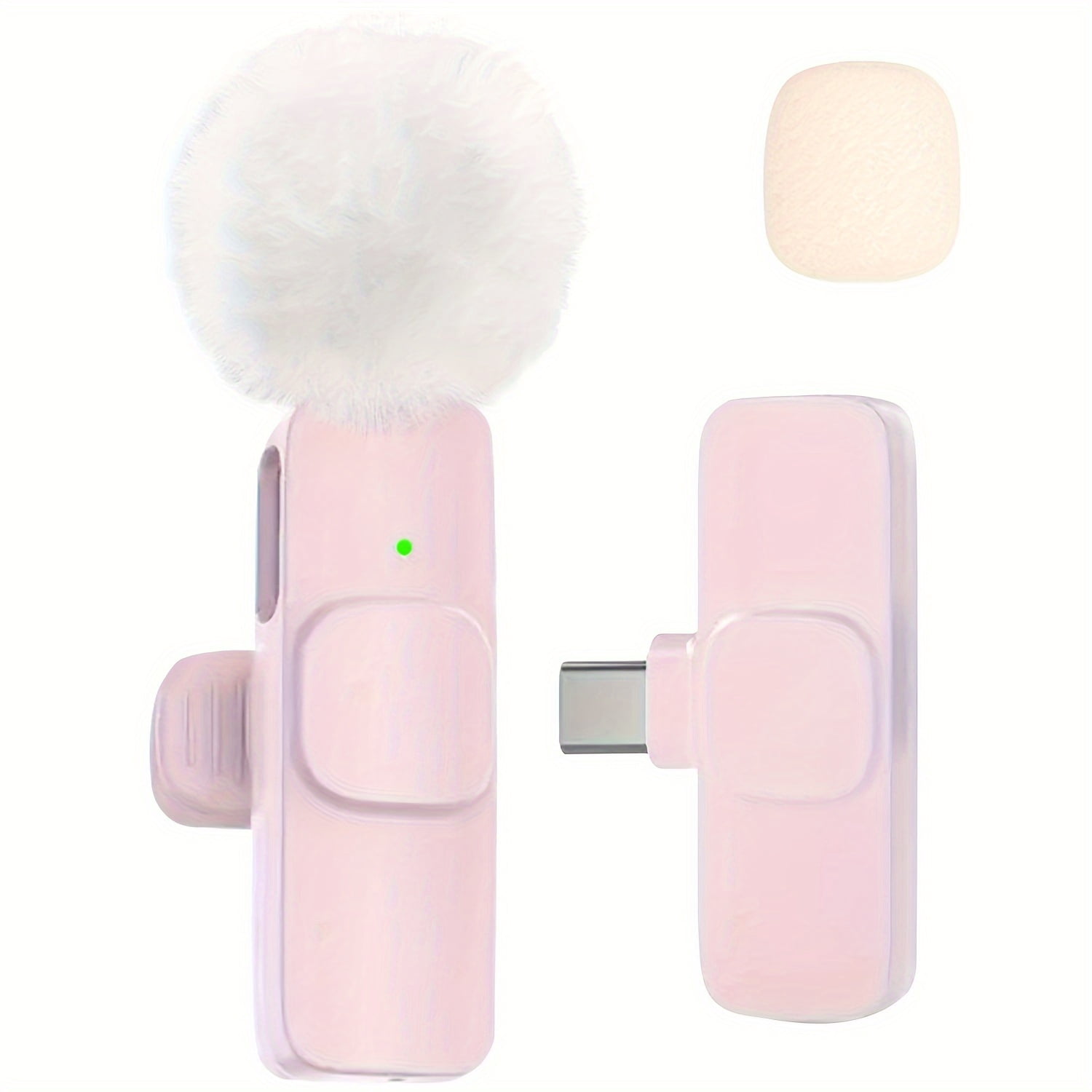 Wireless Clip-on Mic, Omnidirectional Noise Cancelling, Voice Control ...