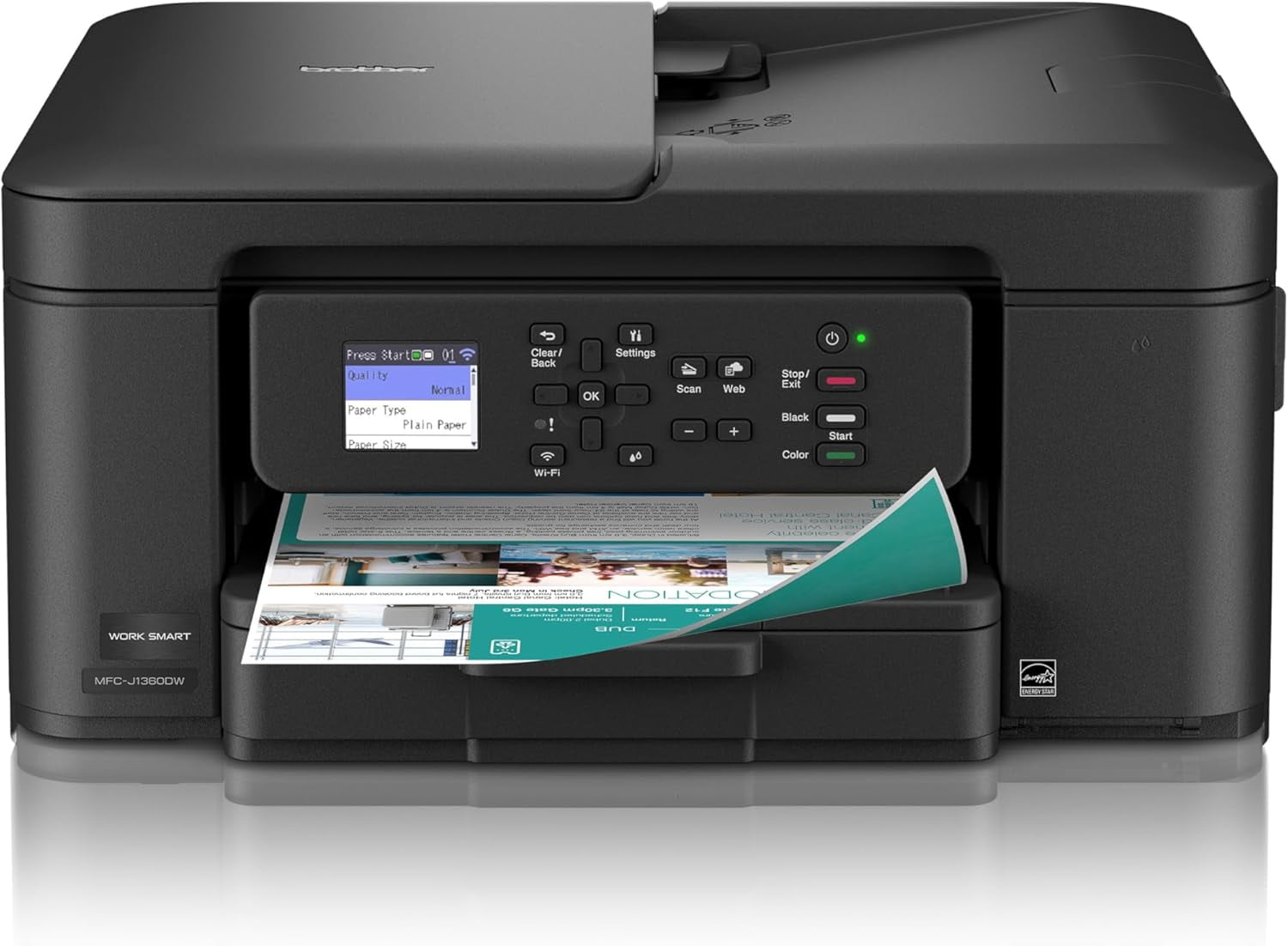 Wireless Color Inkjet All-in-one Printer with Automatic Duplex Printing ...