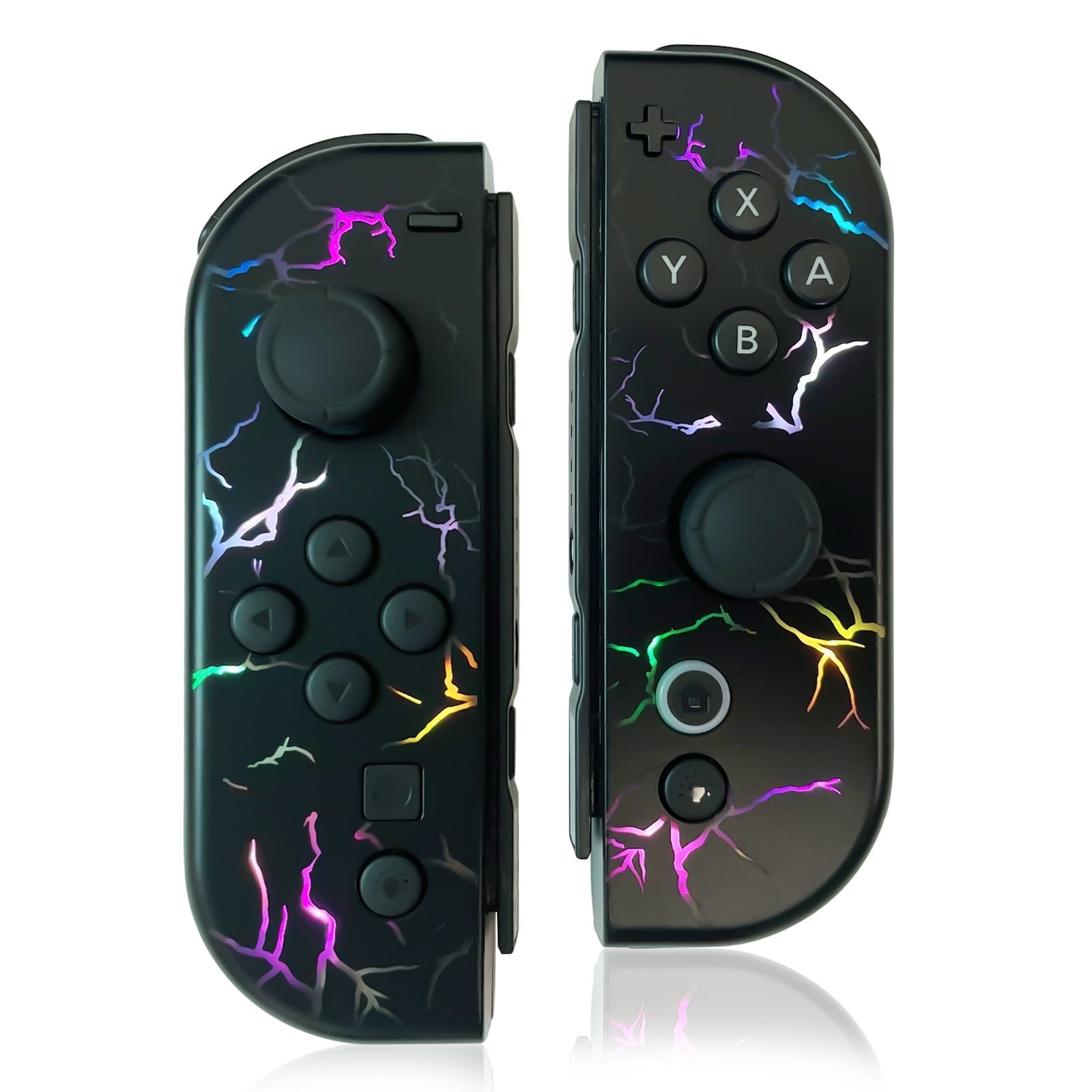 Wireless Colorful RGB Gaming Controller for Nintendo Switch/Led/Lite - L/R Joypad with Dual ...