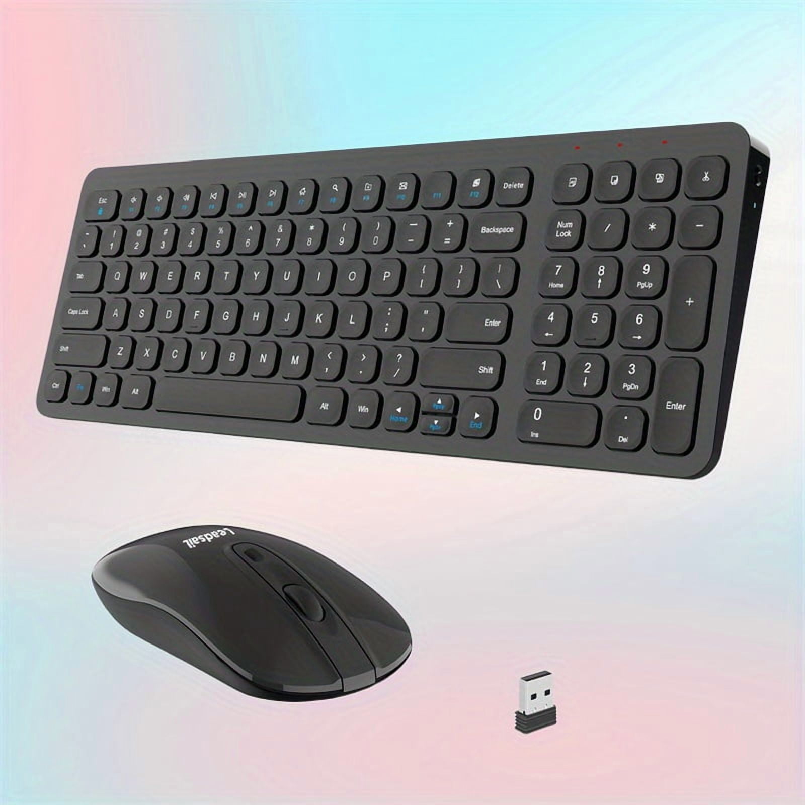Wireless Compact Silent FANRUINA Keyboard and Mouse Combo - Wireless ...