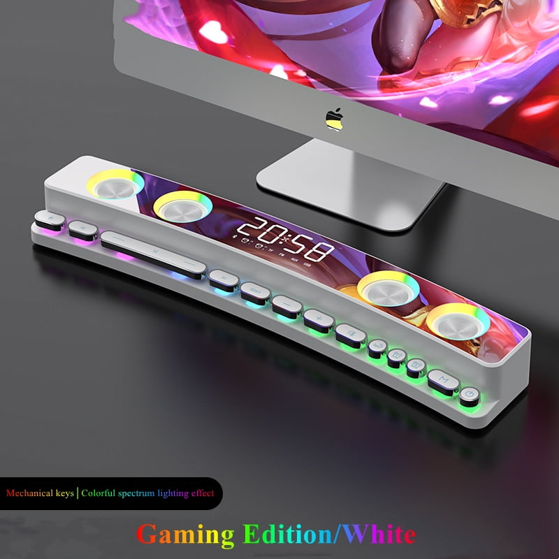 Wireless Computer Game Subwoofer Bluetooth Speaker 3600mAh Sound Bar ...