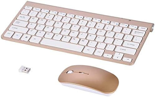 Wireless Computer Keyboard and Mouse Set,Ultra Thin Low Profile ...