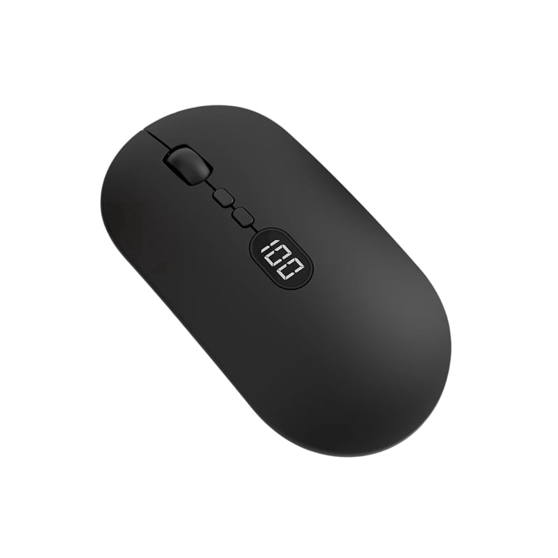 Wireless Computer Mouse with Battery Level Visible Rechargeable 2.4G ...