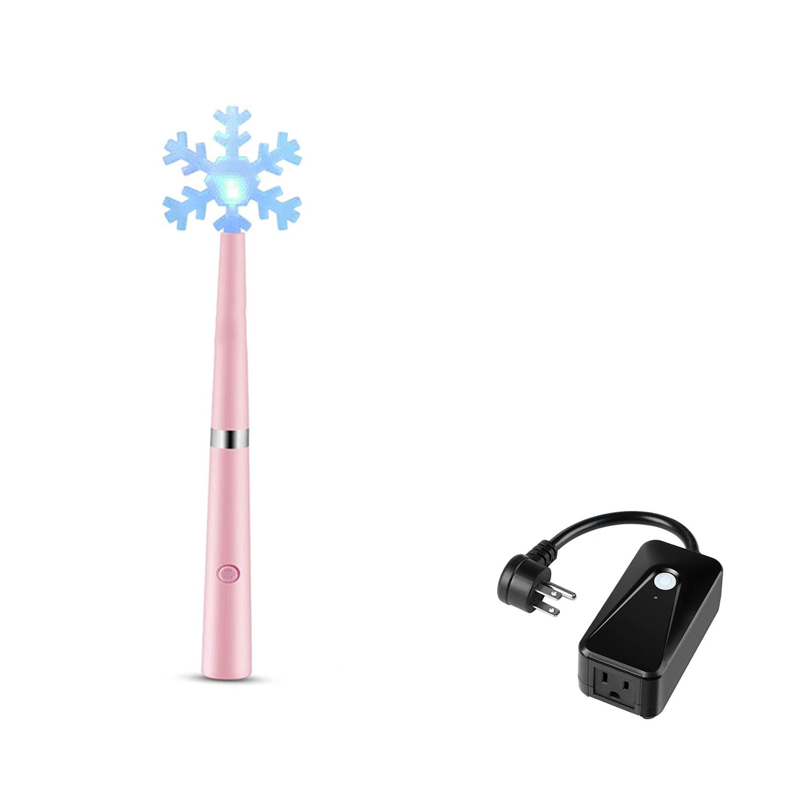 Wireless Control Outlet with Magic Wand, Christmas Tree Ornaments Turn ...