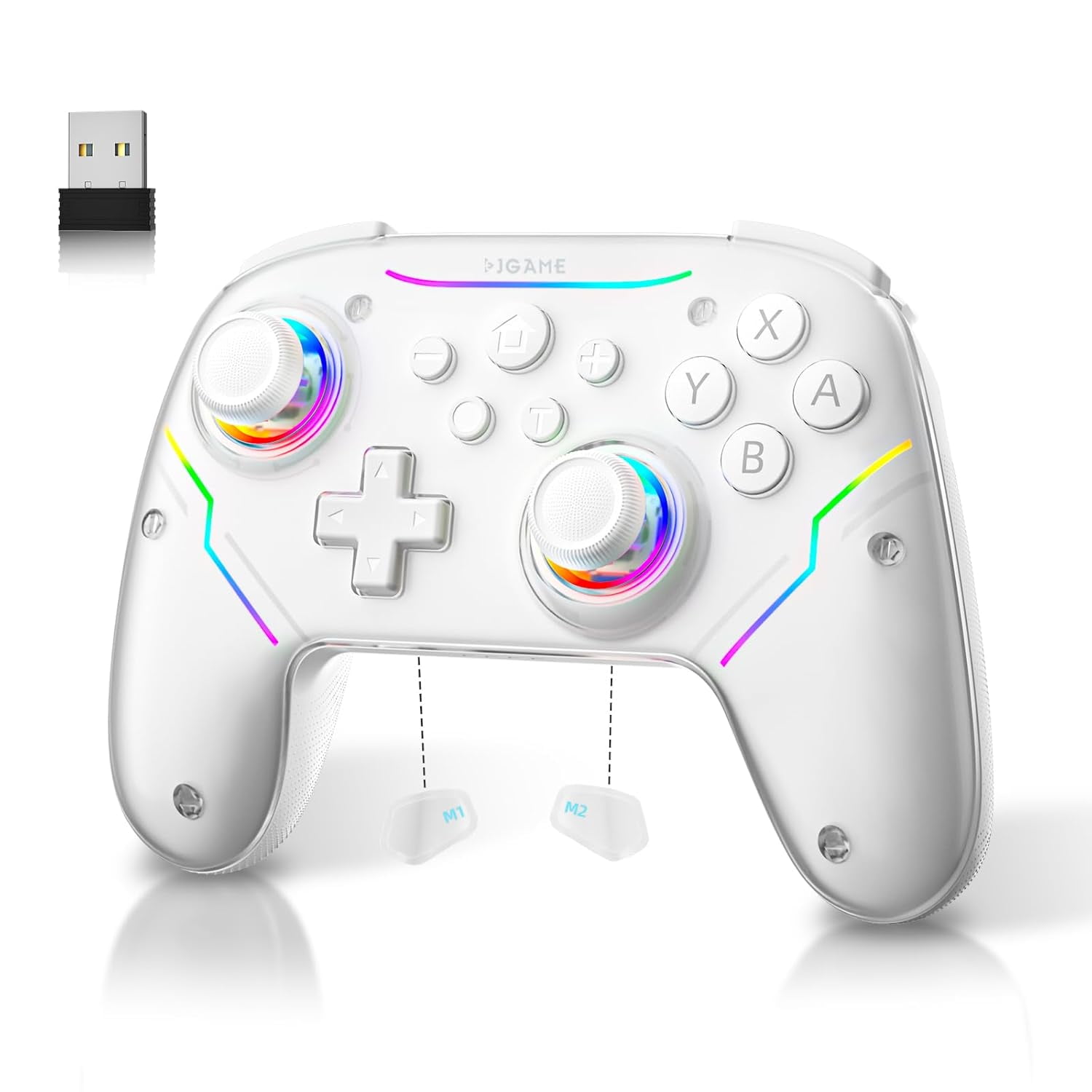 Wireless Controller Compatible with Switch/Switch 2/Windows PC/Steam ...