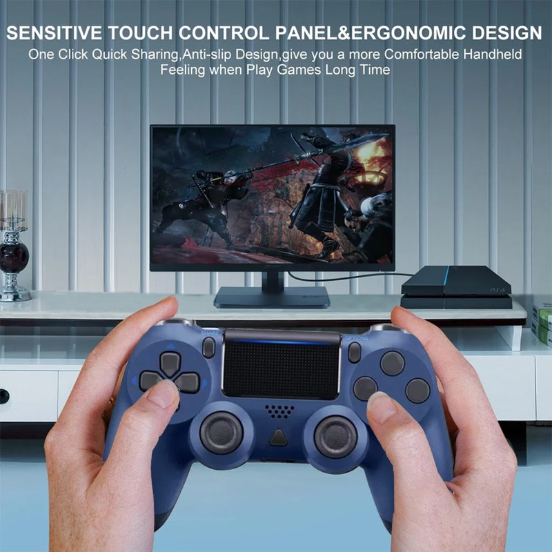 Wireless Controller Dual Vibration Joystick Controller for P-4 ...