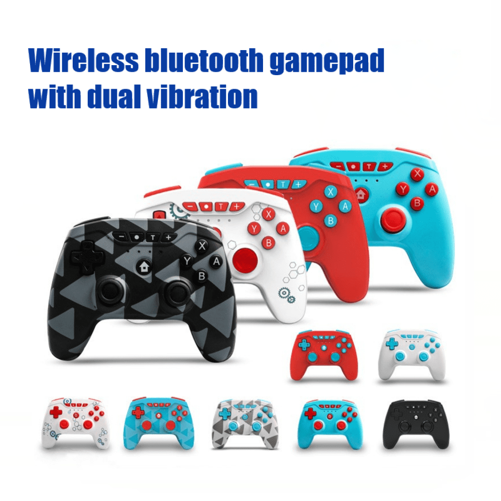 Wireless Controller For Switch Pro Six-axis Bluetooth Game Controller With Wake-up NFC Dual ...