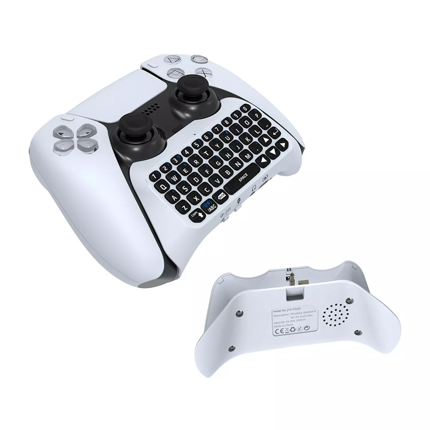 Wireless Controller Keyboard For Ps5 Bluetooth Wireless Mini Keypad Chatpad For Playstation 5
