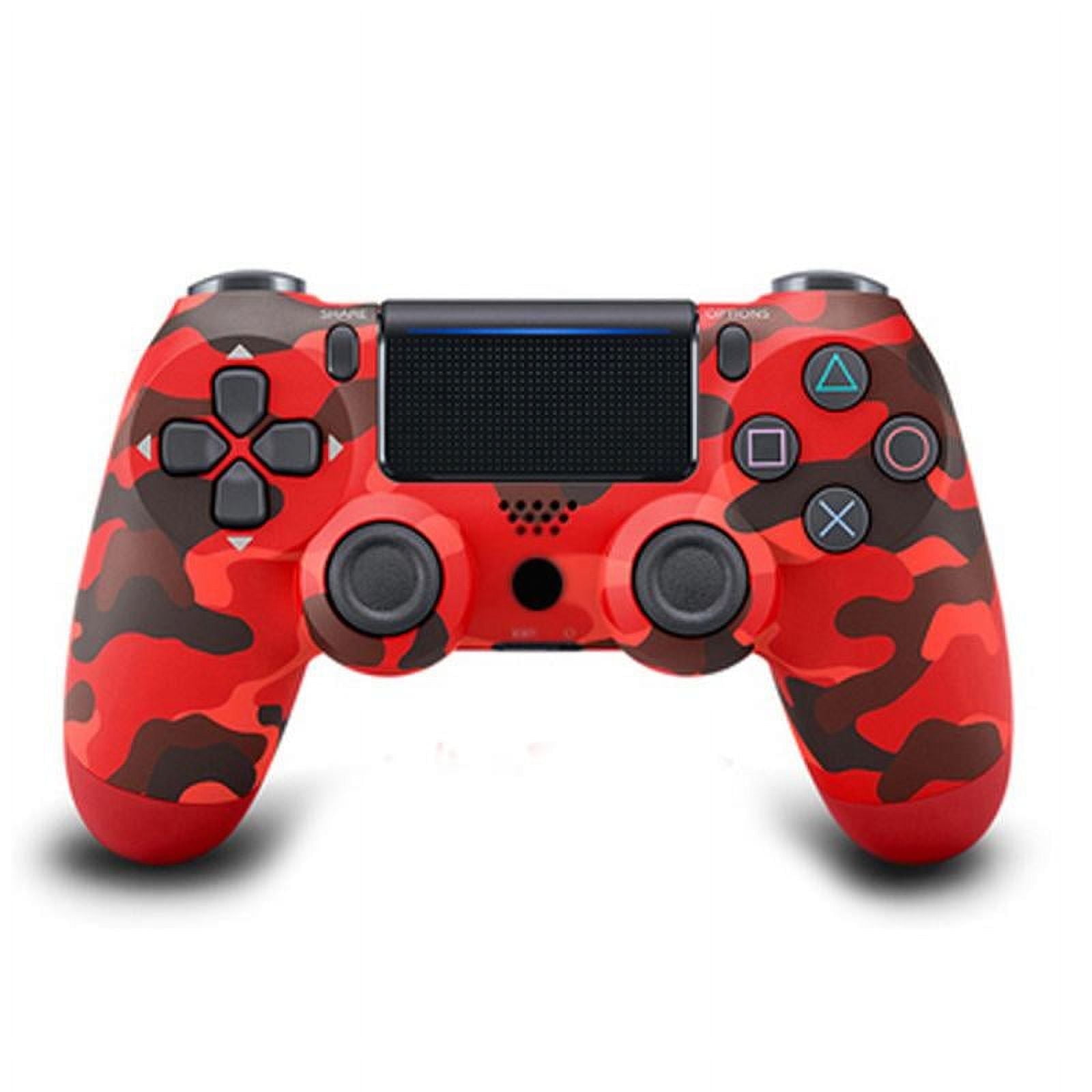 Ps4 Pro Wireless Controller Bluetooth Dualshock Audio Six Axis Rechargeable Camouflage Red