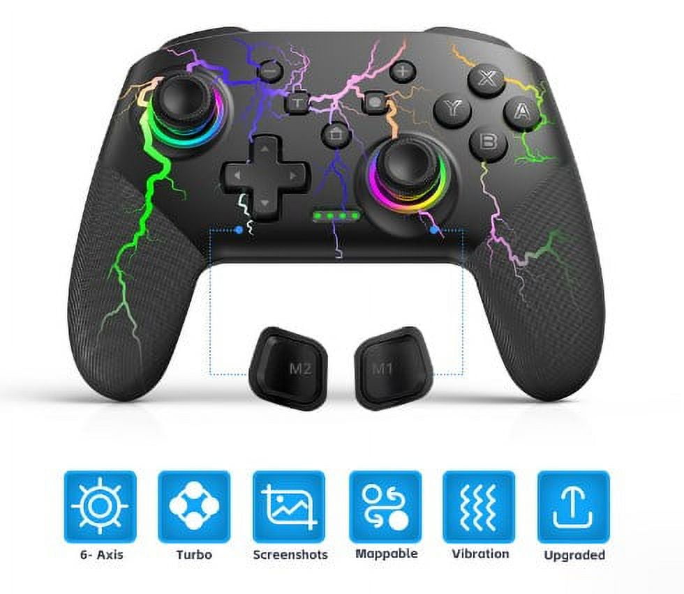 Wireless Controller RGB For Nintendo Switch OLED / Lite Console Pro ...
