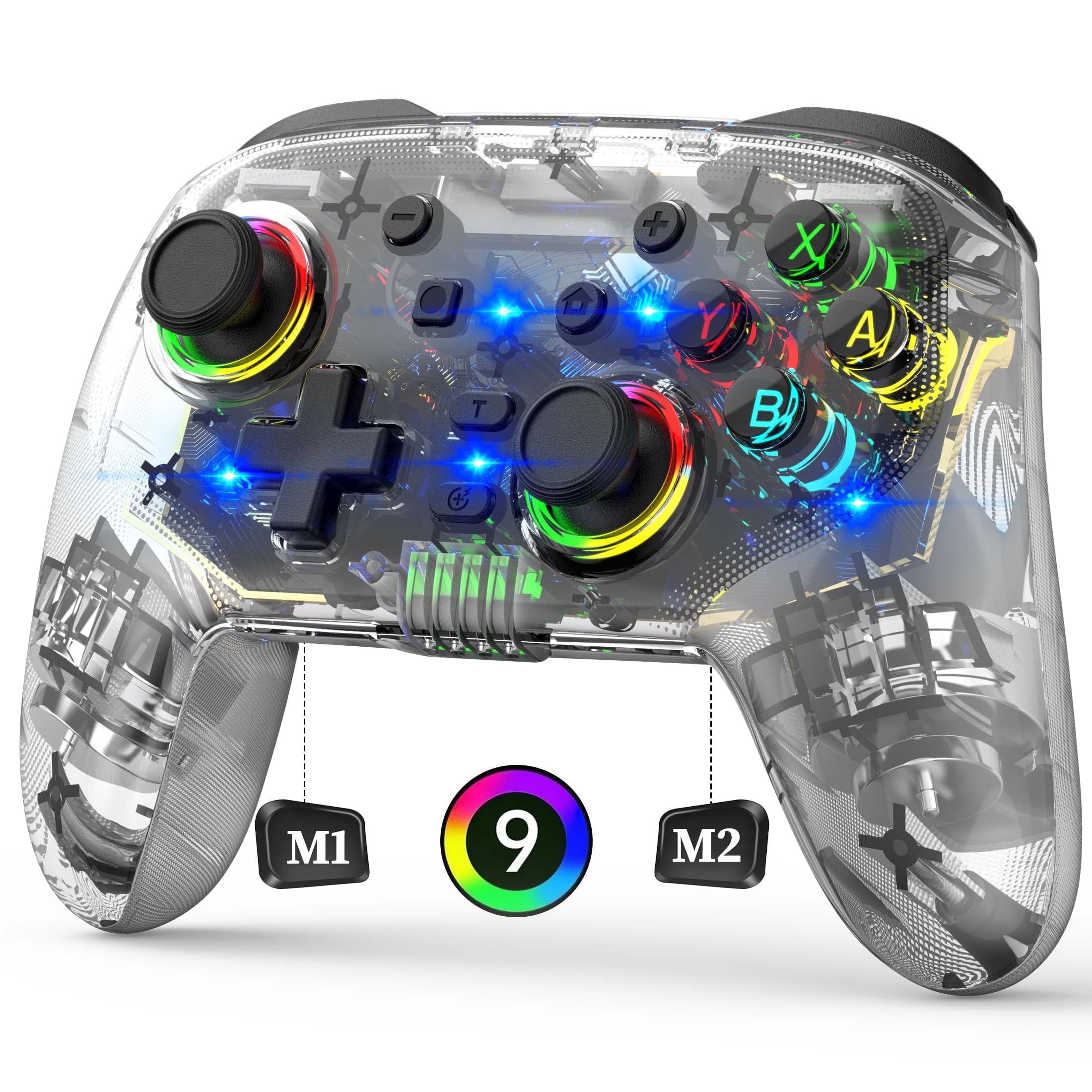 HuaD Pro Custom Bluetooth Dual Wireless Controller for Switch/Lite/OLED ...