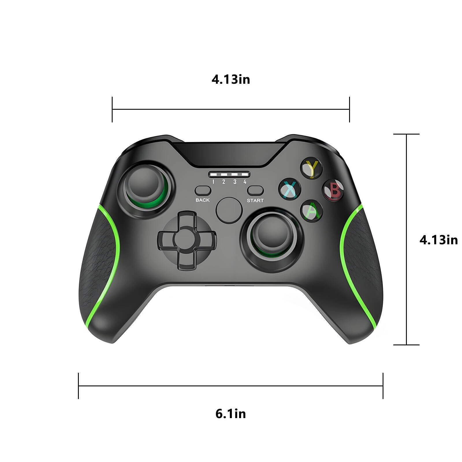 Wireless Controller for Xbox One, Dual Motor Vibration, 2.4GHZ Gamepad ...