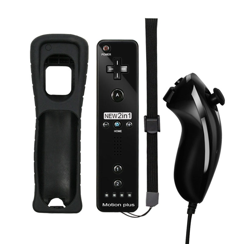 Wireless Controller and Nunchuck for Wii and Wii U Console, Gamepad ...